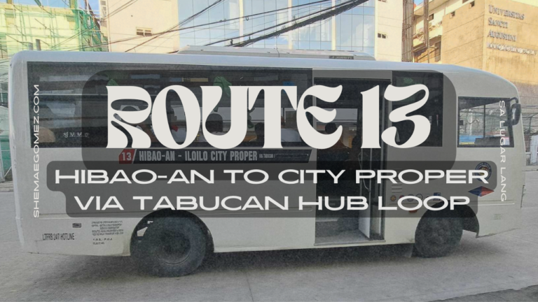 Iloilo Jeep Route 13 Hibao-an to City Proper via Tabucan Hub Loop ...