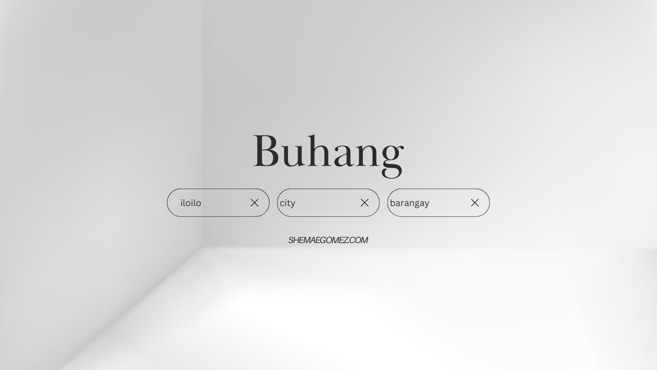 Barangay Buhang (Iloilo City) - Iloilo Blogger She Mae