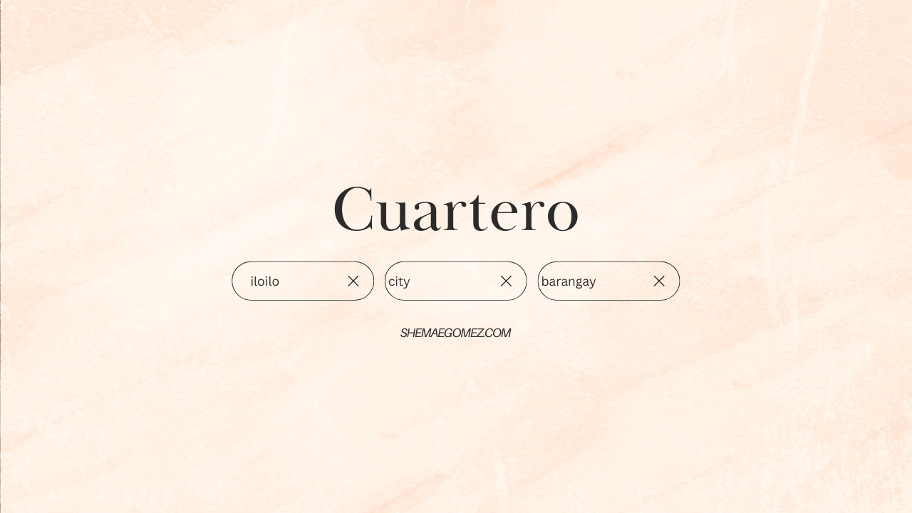 Barangay Cuartero (Iloilo City) - Iloilo Blogger She Mae